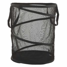 Large Mesh Pop-Open Hamper Black HCD