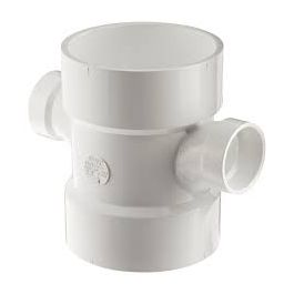 PVC Cross Tee 4in x 2in