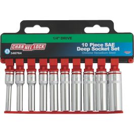 10PC 1/4INDEEP SOCKET SET