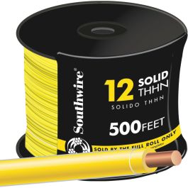 500FT 12SOL YEL THHN WIRE