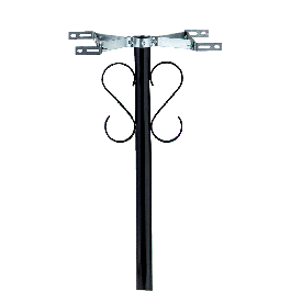 ROUND POST W/SCROLL