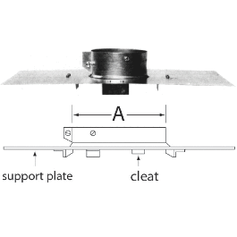 4IN GAS VENT PIPE SUPPORT