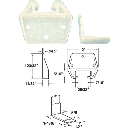 13/16IN NYLON TRACK GUIDE